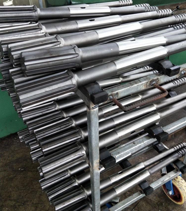 อะไหล่ Drill Tunneling Rock Drill, เครื่องเจาะหิน Rig Tools Shank Adaptor